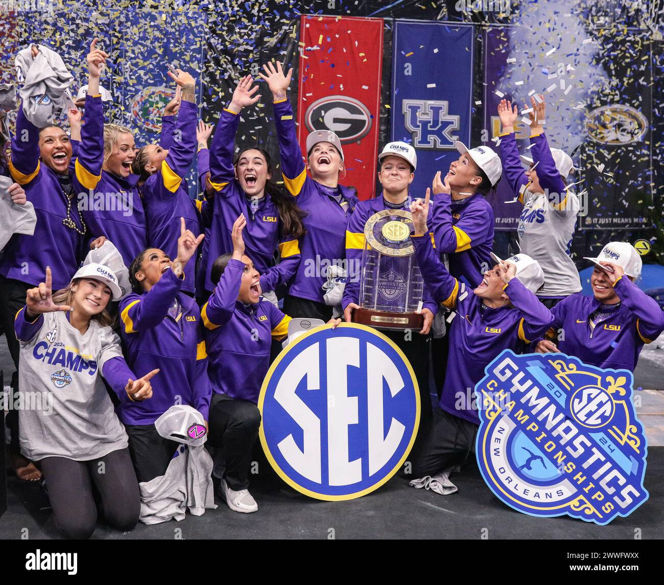 Lsu gymnastics hi-res stock photography and images - Alamy