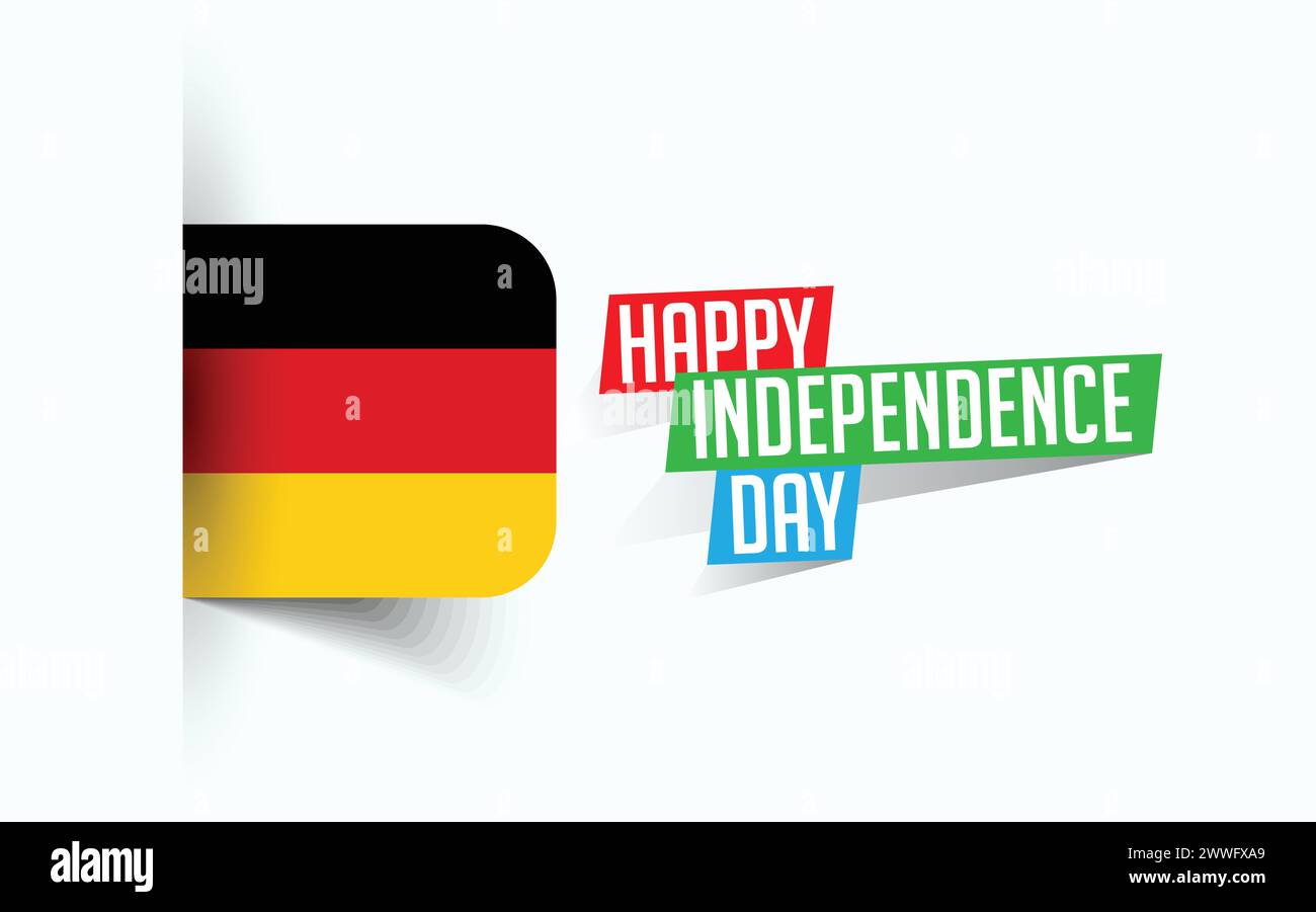 Happy Independence Day of Germany Vector illustration, national day ...