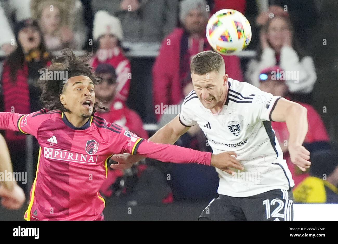 St. Louis, United States. 23rd Mar, 2024. D.C. United Conner Antley ...