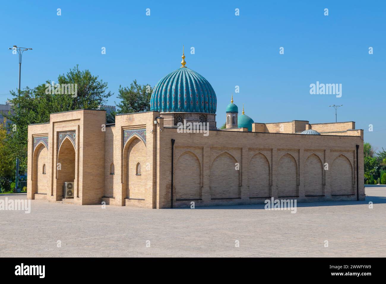 Ancient Muyi Muborak Madrasah on a sunny day. Religious complex of ...