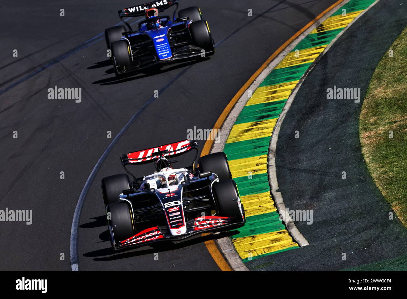 Melbourne, Australia. 24th Mar, 2024. Kevin Magnussen (DEN) Haas VF-24 ...