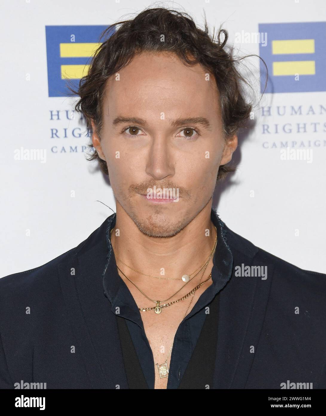 Los Angeles, USA. 24th Mar, 2024. Luke Lowrey arrives at the Human Rights Campaign's 2024 Los ...