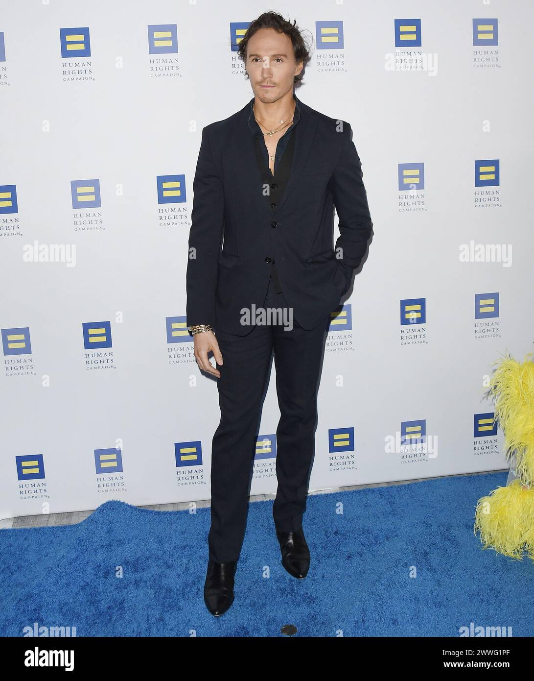 Los Angeles, USA. 24th Mar, 2024. Luke Lowrey arrives at the Human Rights Campaign's 2024 Los ...
