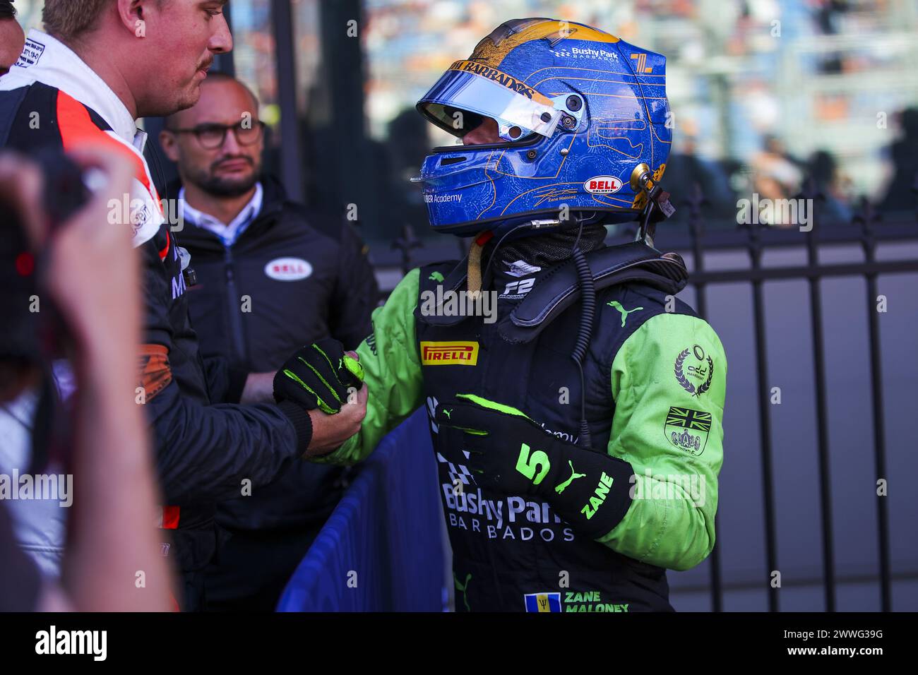 MALONEY Zane (bar), Rodin Motorsport, Dallara F2 2024, portrait during ...
