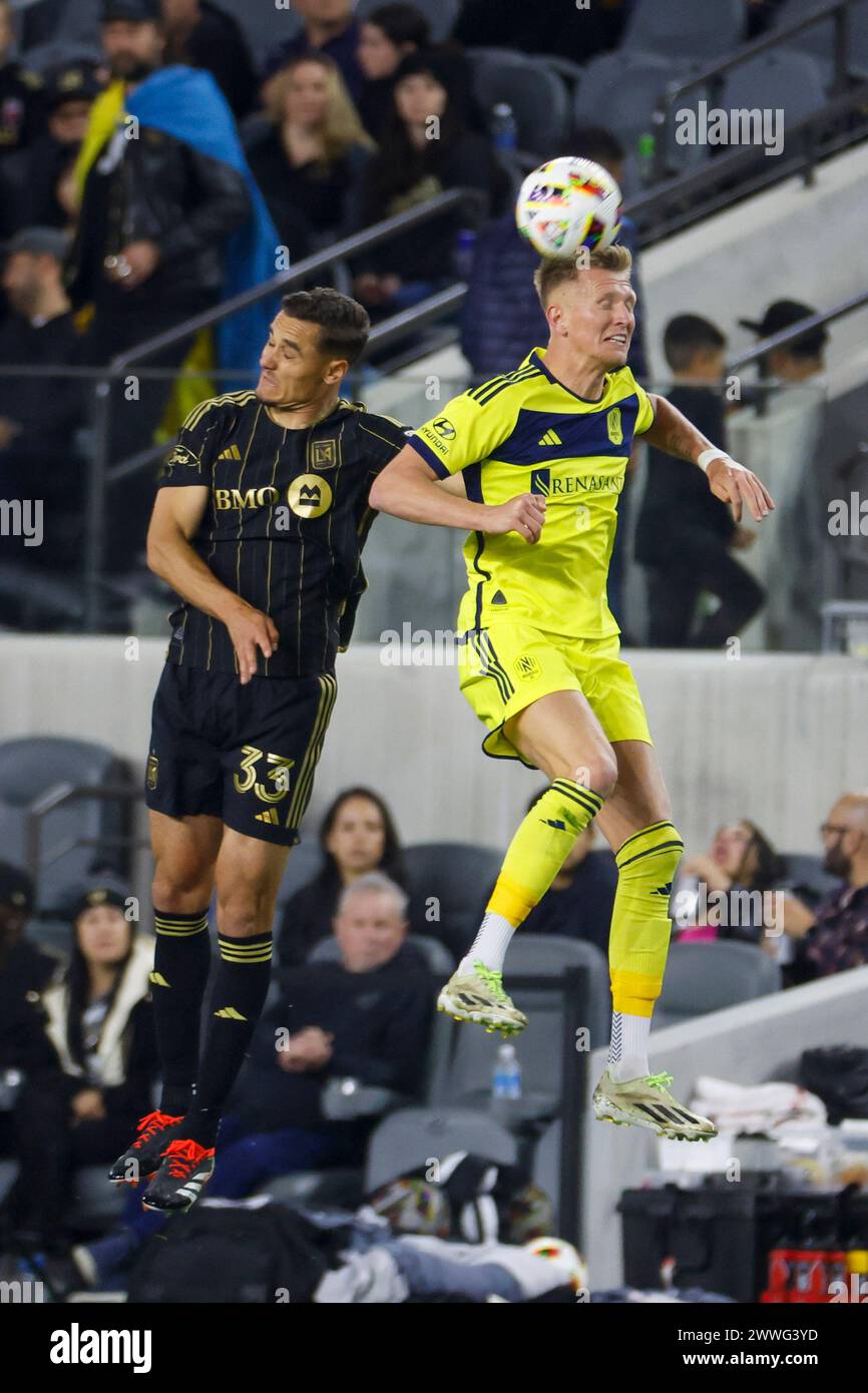 Los Angeles, United States. 23rd Mar, 2024. Los Angeles FC's Aaron Long ...