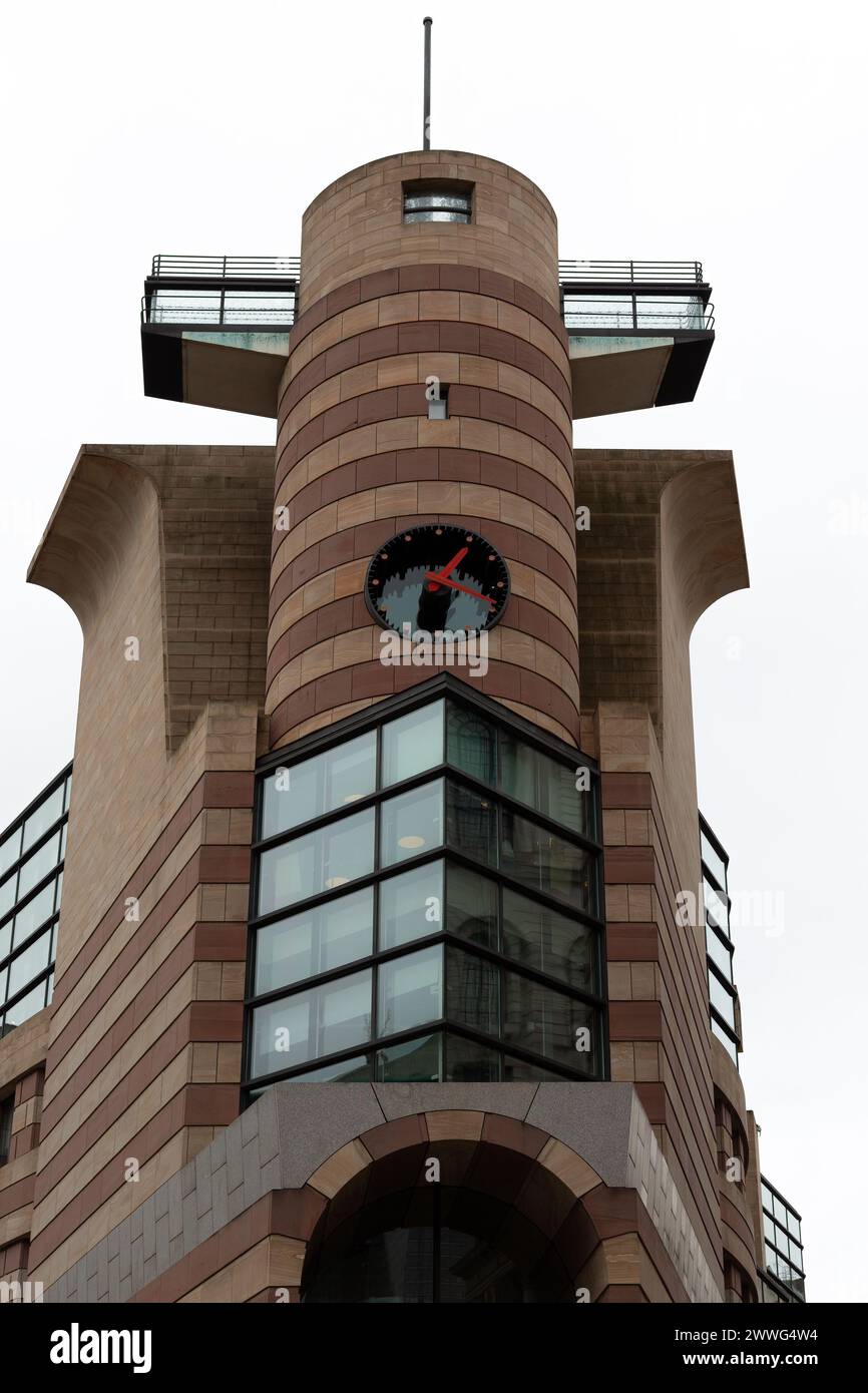 LONDON, UK - MARCH 19, 2024: View of No 1 Poultry at the junction of of ...
