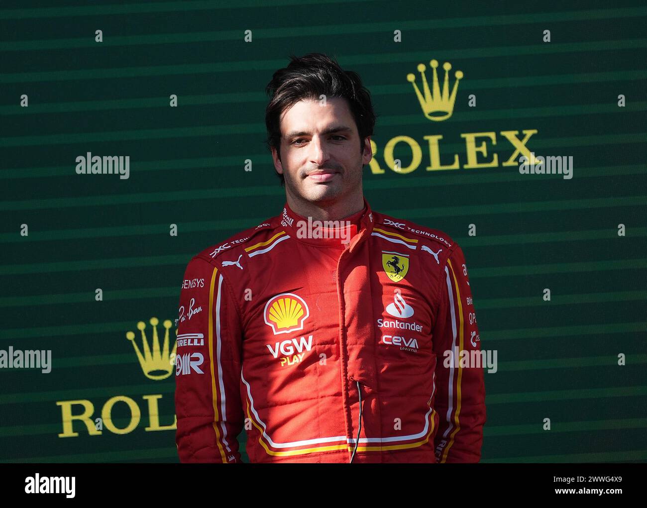 Sainz ferrari melbourne winner hi-res stock photography and images - Alamy