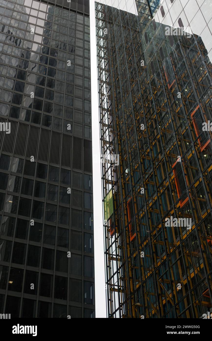 LONDON, UK - MARCH 19, 2024: View of The Leadenhall Building and The St ...