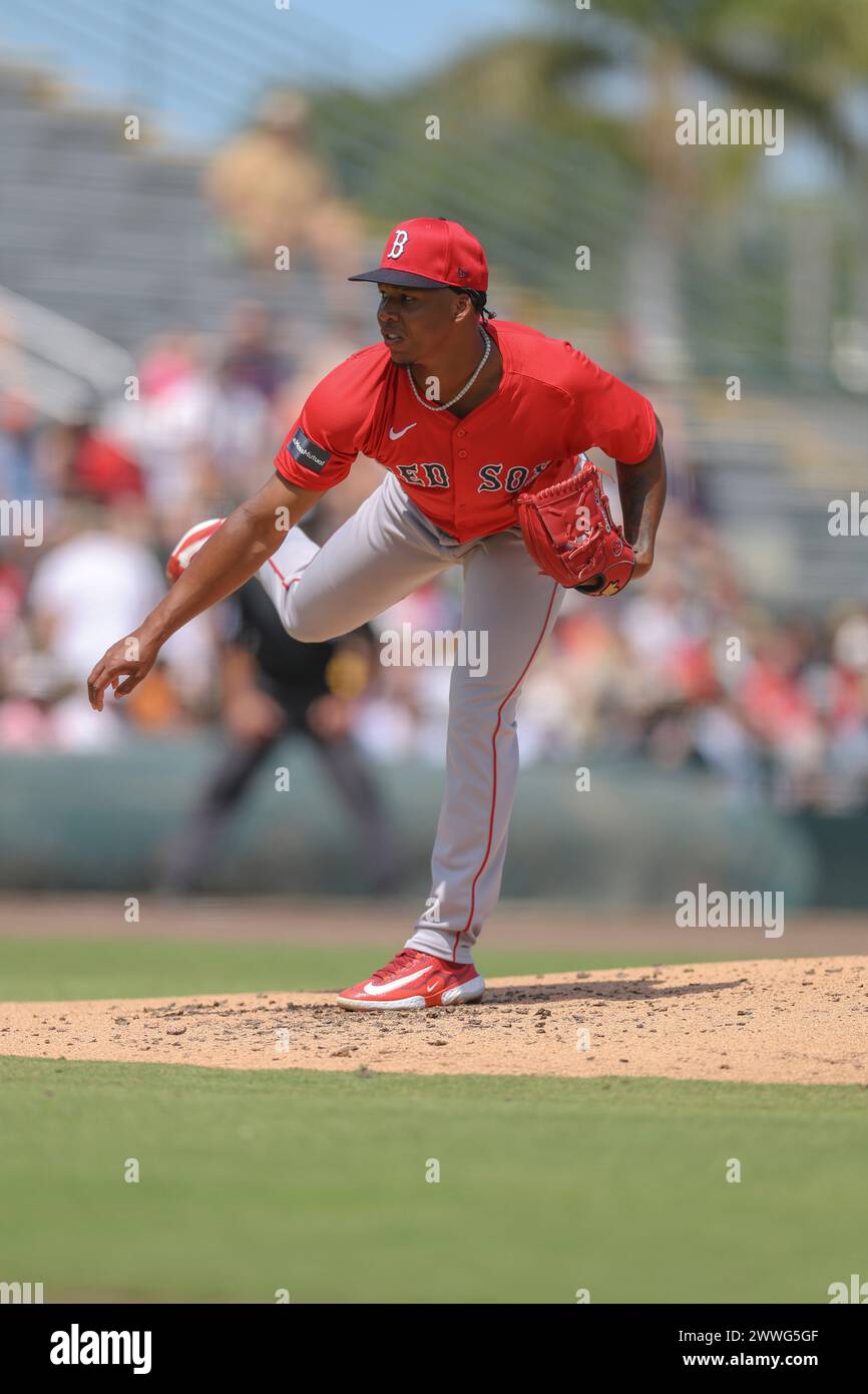Bradenton, FL: Boston Red Sox starting pitcher Brayan Bello (66 ...