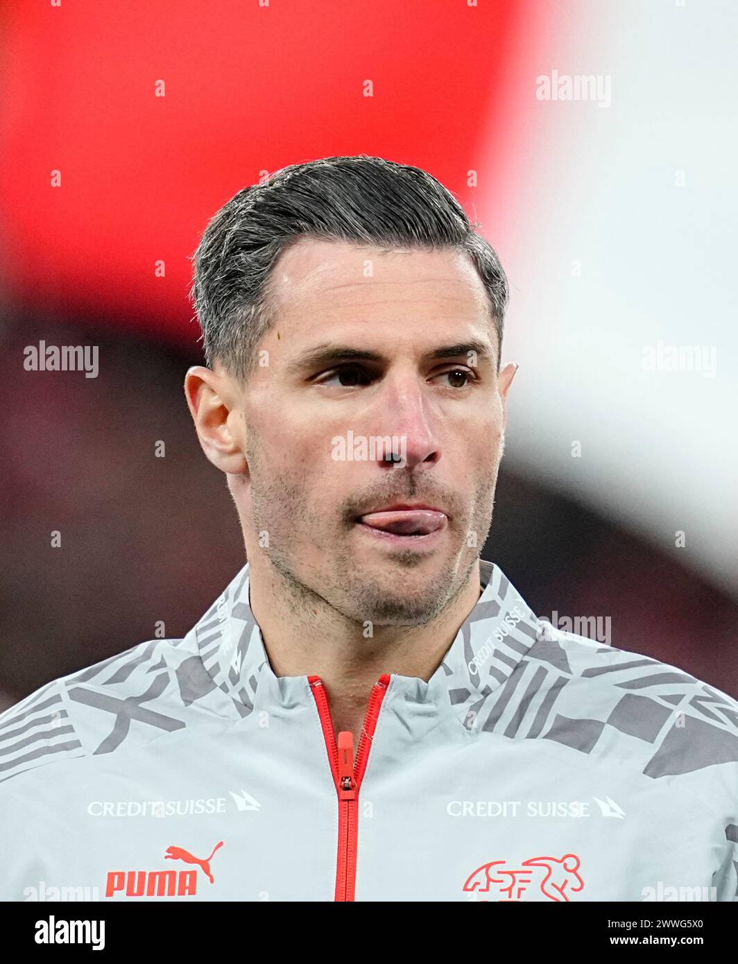 Parken, Copenhagen, Denmark. 23rd Mar, 2024. Fabian Schar (Switzerland ...