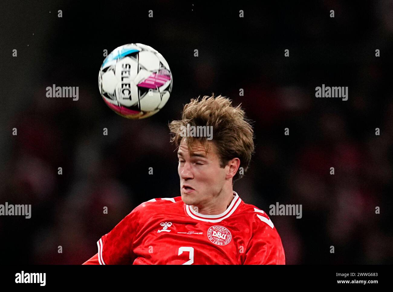 Parken, Copenhagen, Denmark. 23rd Mar, 2024. Joachim Andersen (Denmark ...