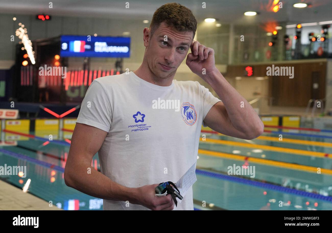 Damien Joly of France Finale 800 M Freestyle during the Giant Open 2024, Swimming event on March ...