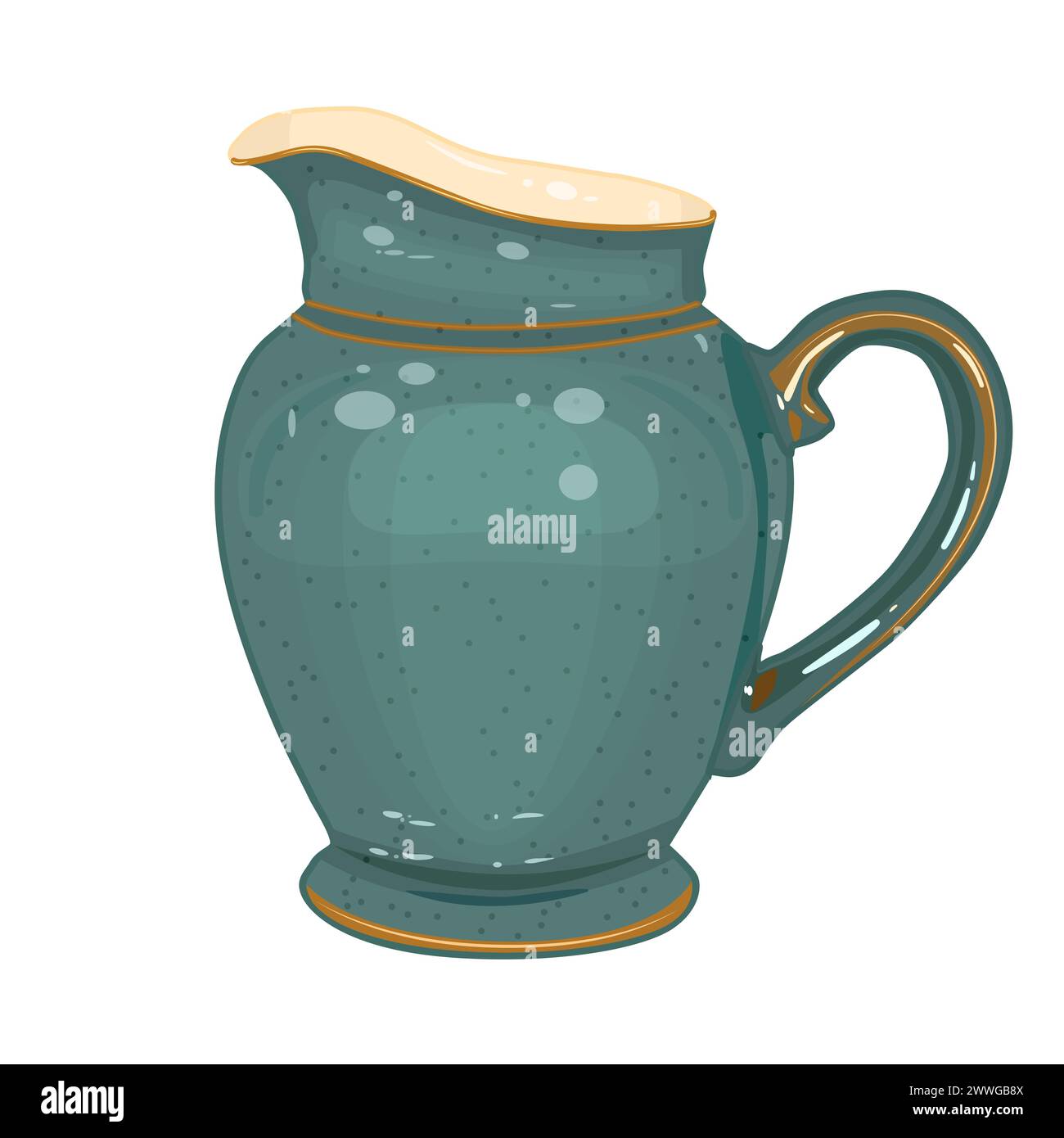 Porcelain pitcher Stock Vector Images - Alamy