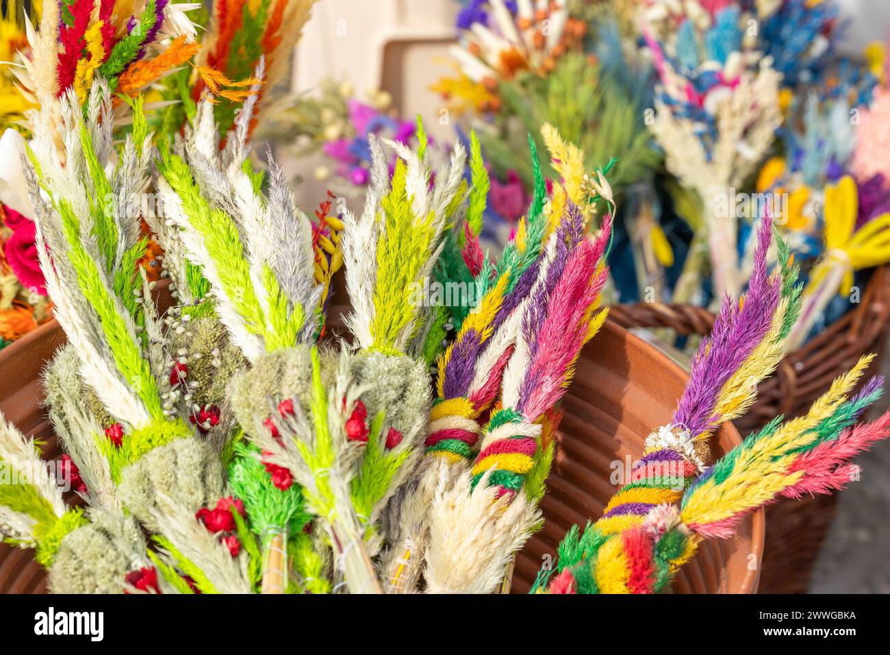 Easter decorations, Traditional Polish Easter Palms, Christian holidays ...