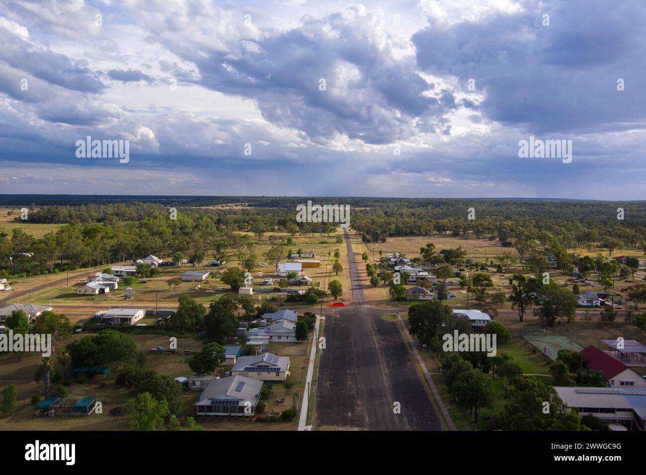 Aerial of Yuleba Queensland Australia Stock Photo - Alamy