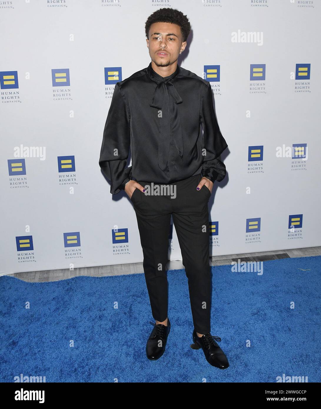 Nico Craig arrives at the Human Rights Campaign's 2024 Los Angeles ...