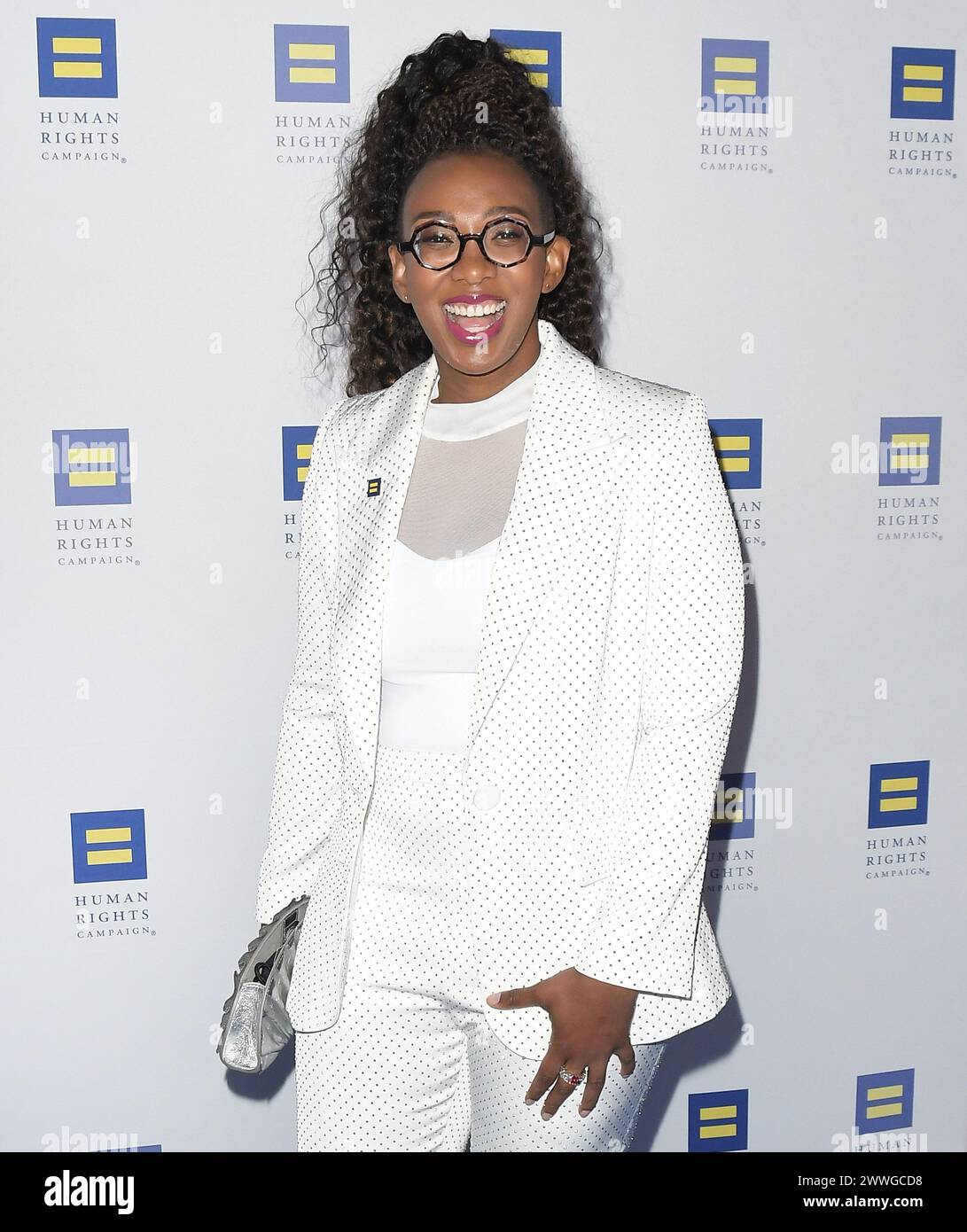 Los Angeles, USA. 24th Mar, 2024. Kelley Robinson, President, Human Rights Campaign arrives at ...