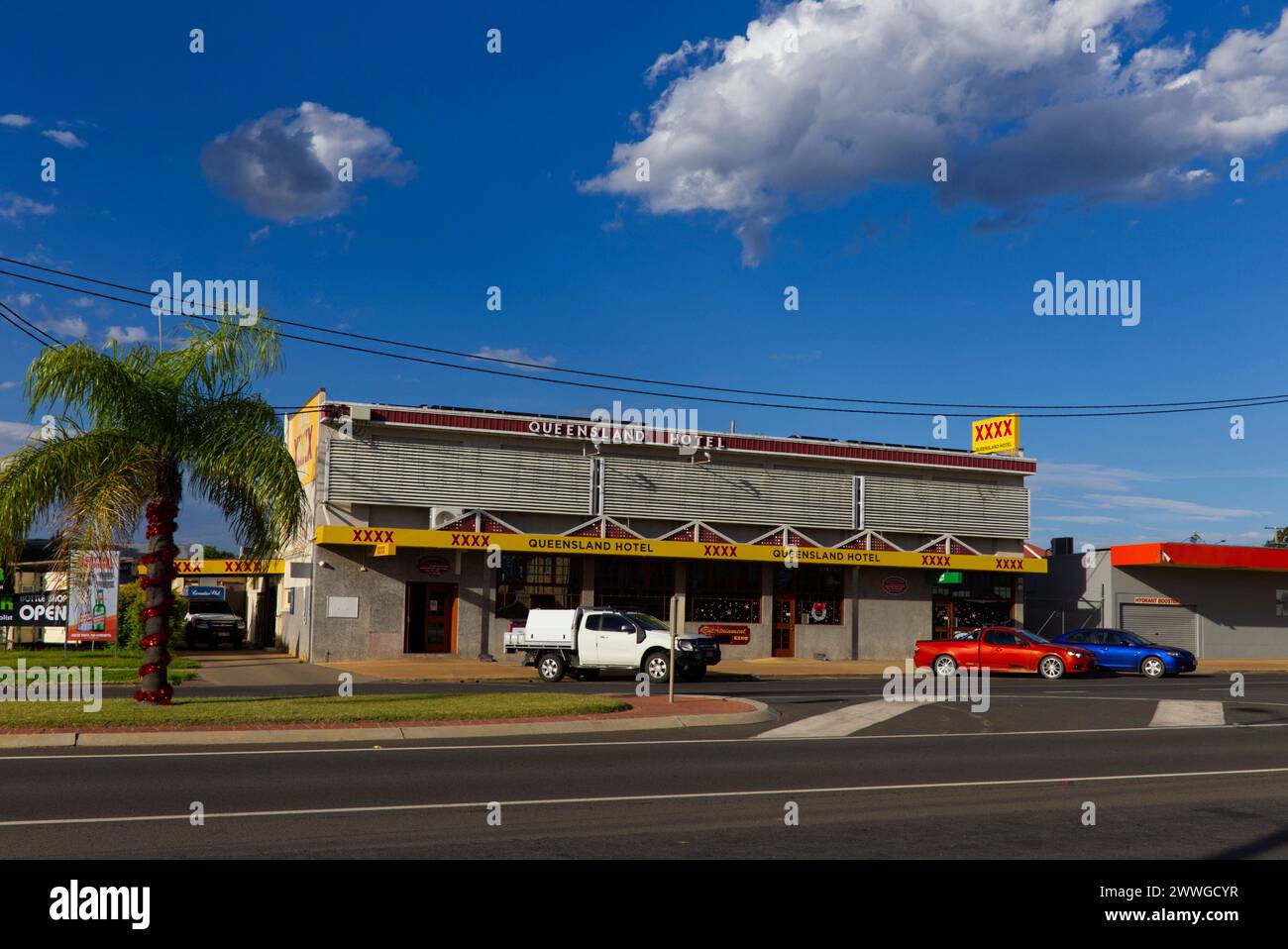 The historic Queensland Hotel is the oldest licensed premises in Miles ...