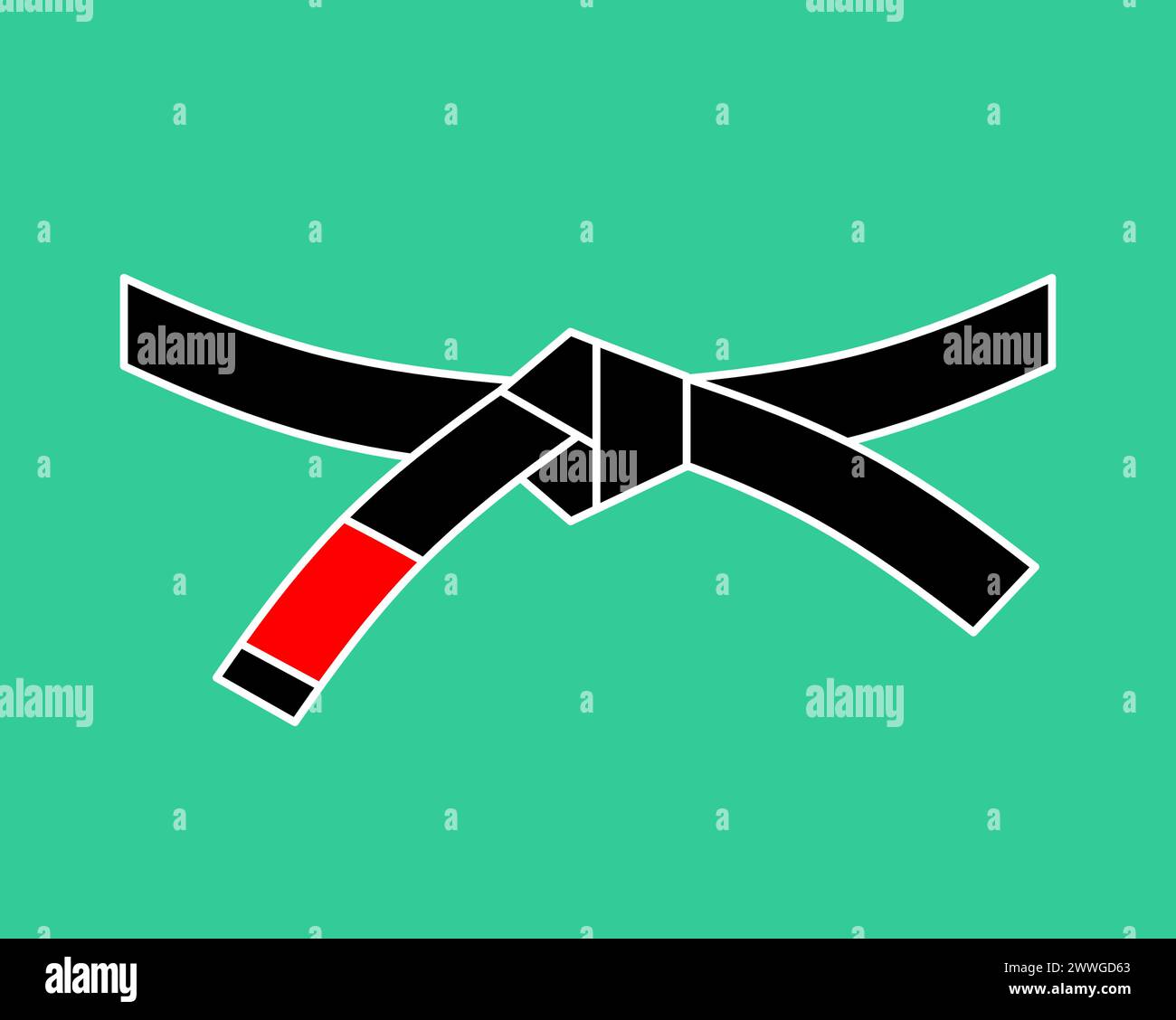 Karate gi isolated Stock Vector Images - Alamy