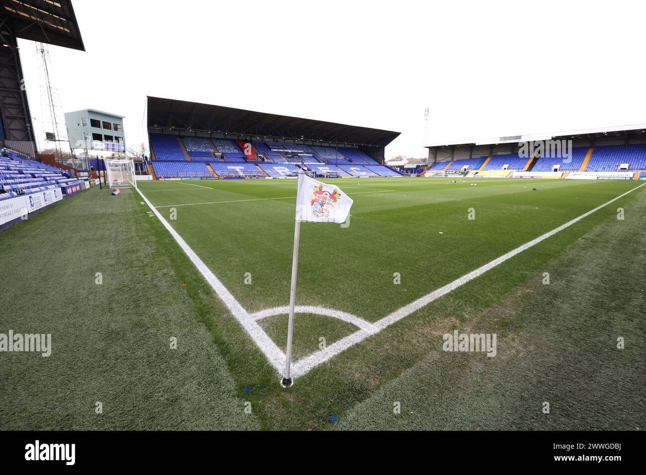 General view of Tranmer Rovers Football Clubs stadium, Preston Park in ...