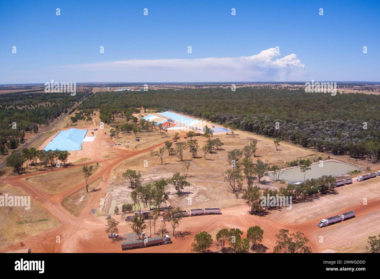 The Gums GrainCorp Depot on the Darling Downs Queensland Australia ...