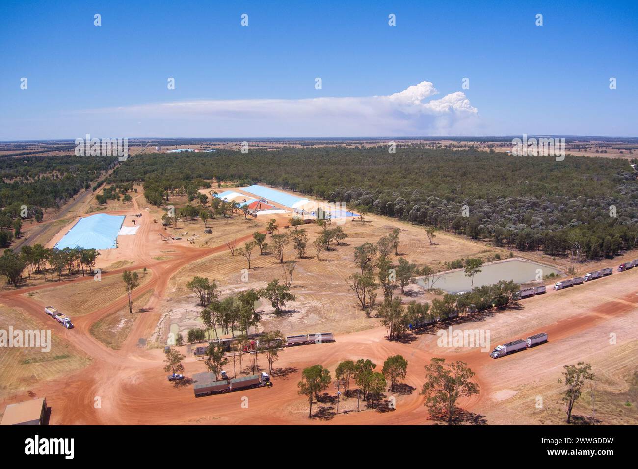 The Gums GrainCorp Depot on the Darling Downs Queensland Australia ...