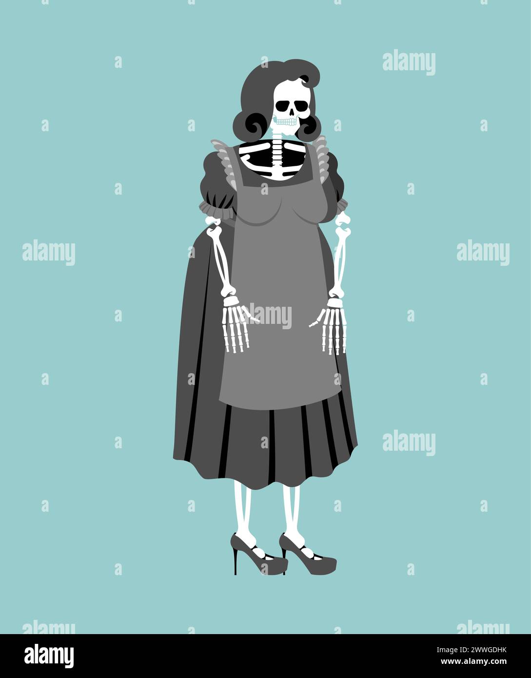 Face girl in carnival Stock Vector Images - Alamy