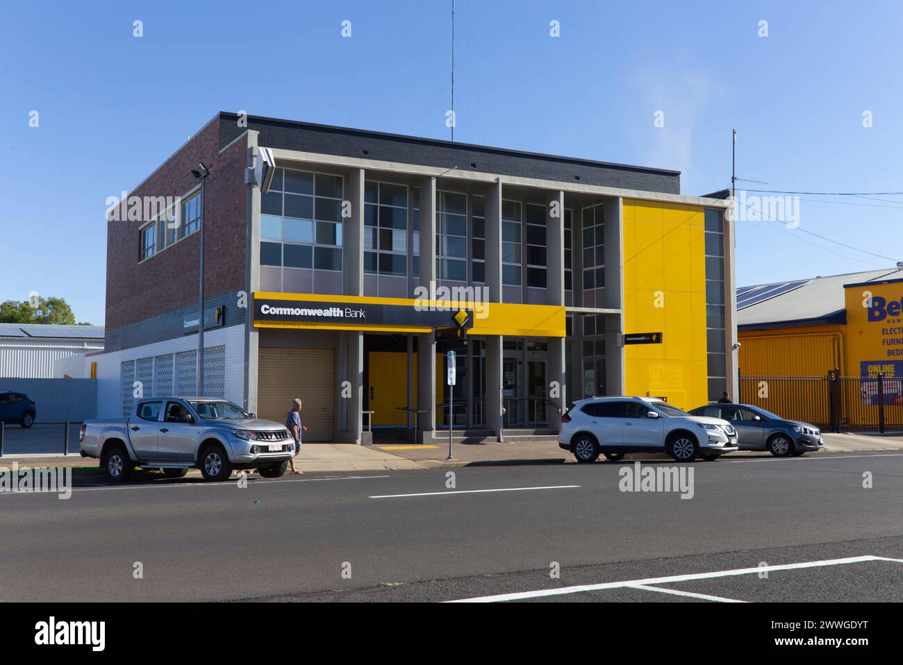 Commonwealth Bank of Australia Roma Queensland Australia Stock Photo ...
