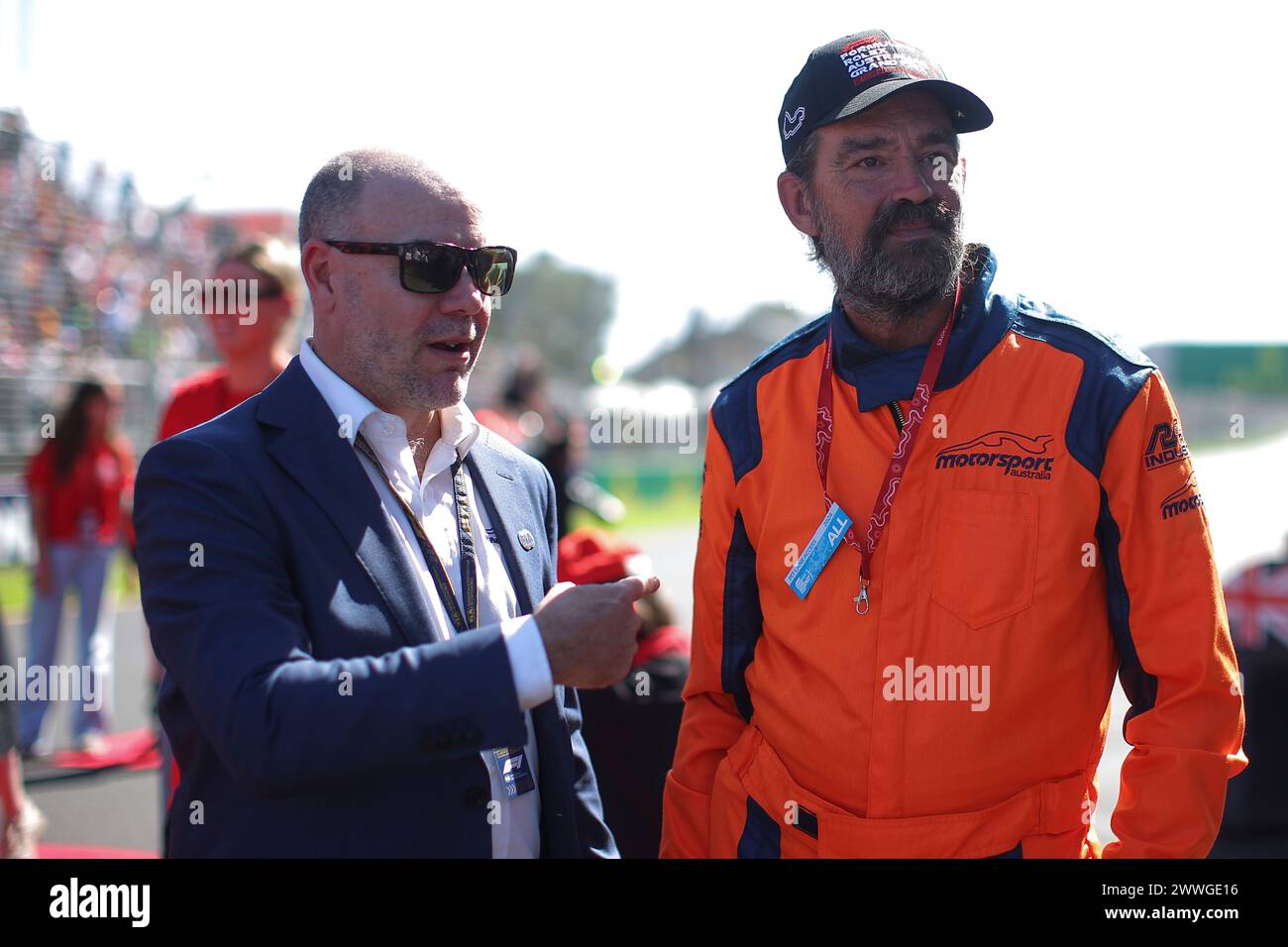 Melbourne, Australie. 24th Mar, 2024. Marshall and FIA Staff during the ...