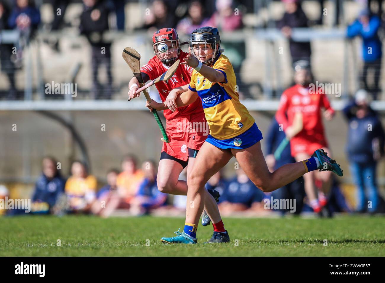 March 23rd, 2024, Cork, Ireland - Camogie League: Cork vs Clare Stock ...