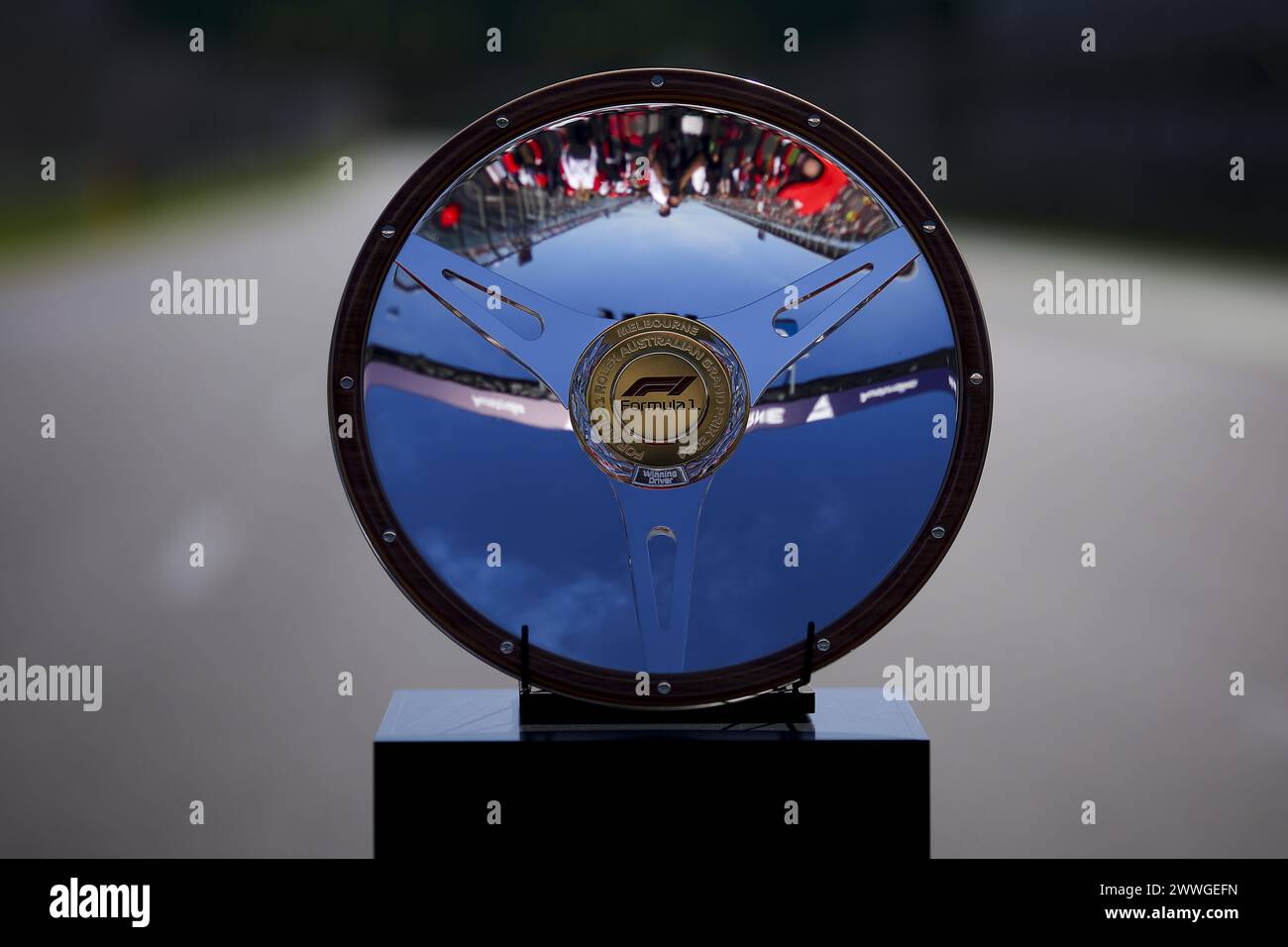 Australian GP Trophy during the Formula 1 Rolex Australian Grand Prix ...