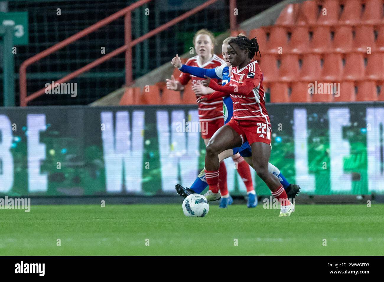 Liege, Belgium. 23rd Mar, 2024. Welma Fon (22) of Standard pictured ...