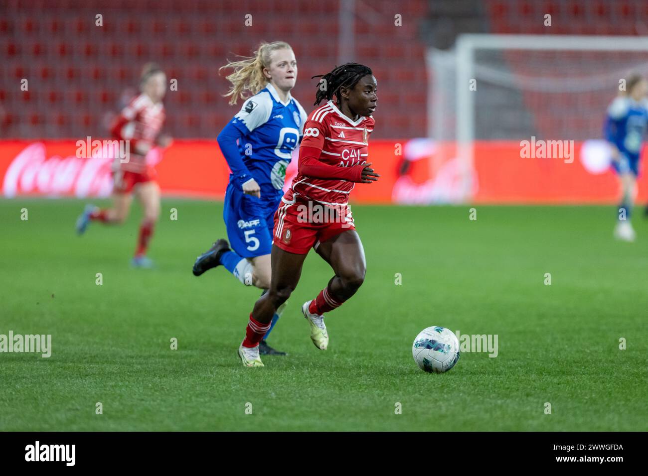 Liege, Belgium. 23rd Mar, 2024. Welma Fon (22) of Standard pictured ...