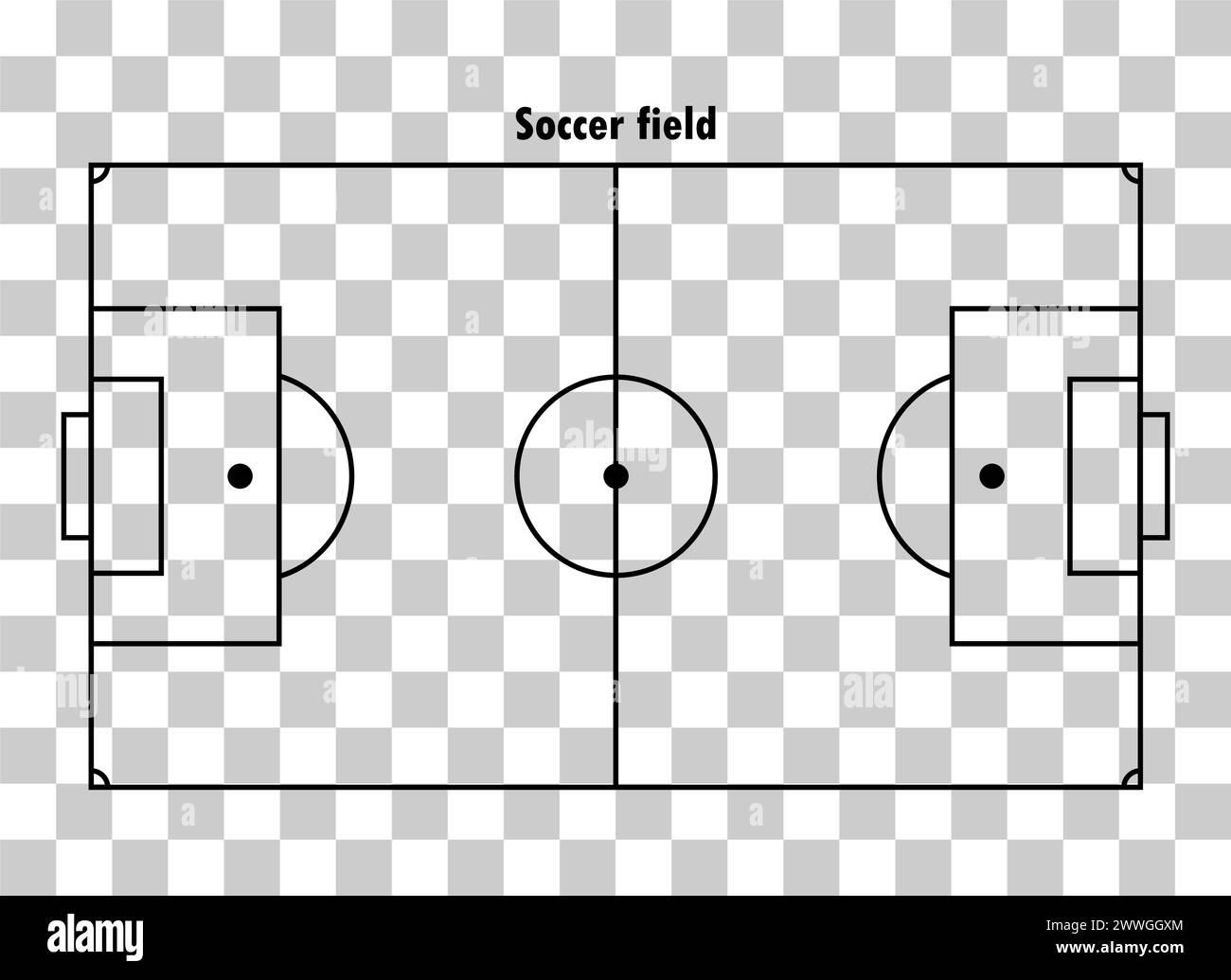 Football field sport icon, soccer game area sign, web template vector ...