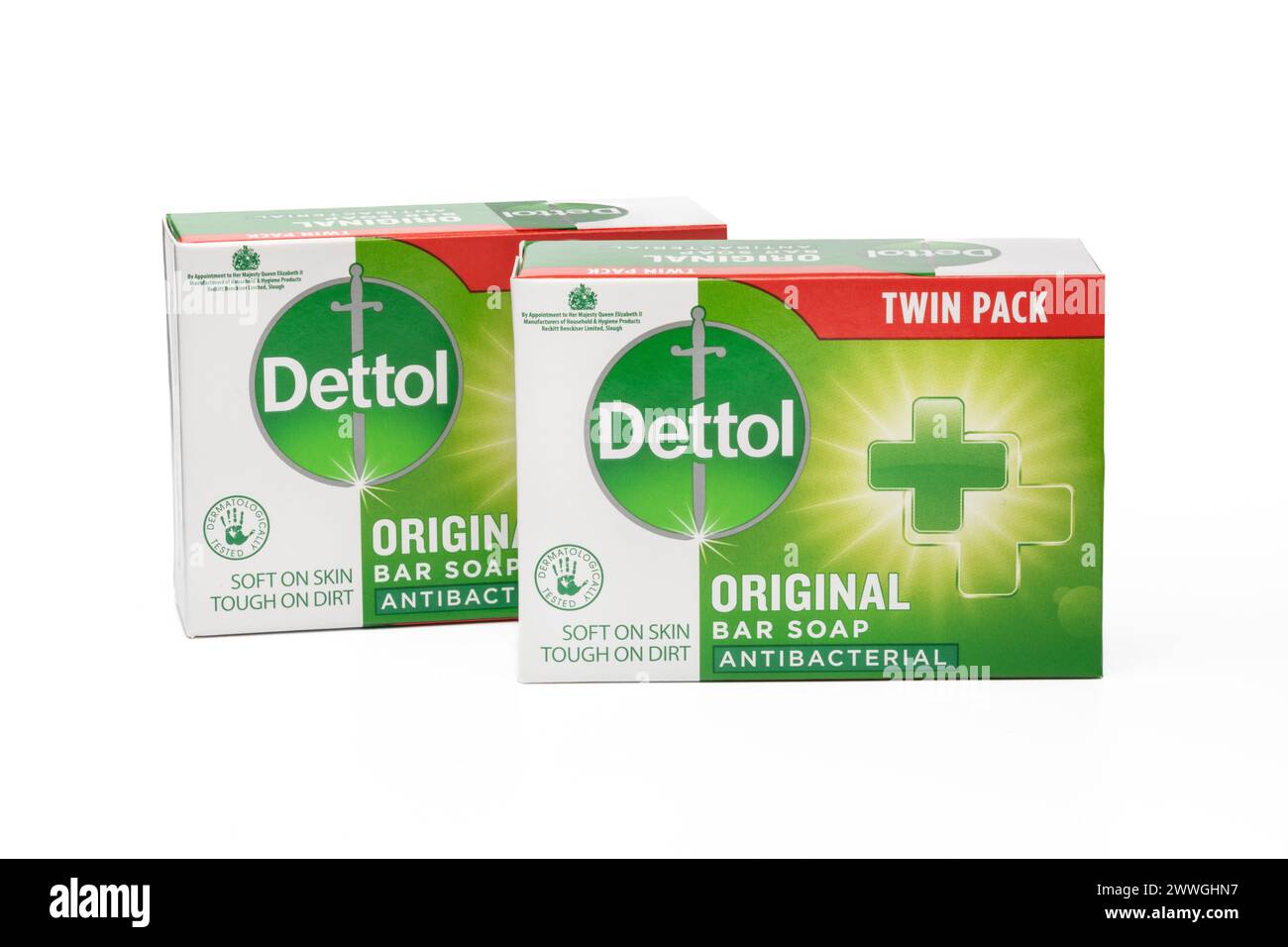 Two boxes of Dettol original antibacterial soap Stock Photo - Alamy