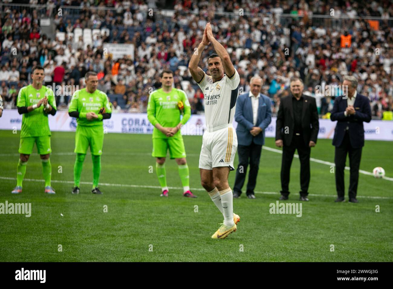 Madrid, Spain. 23rd Mar, 2024. Former Real Madrid Portuguese footballer ...