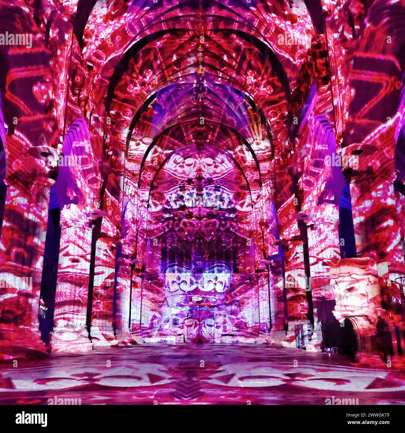 Exeter, Devon, UK. 09th Jan, 2024. immersive sound and light show ...