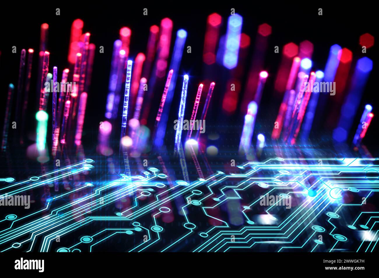 Fiber optic cable circuit hi-res stock photography and images - Alamy