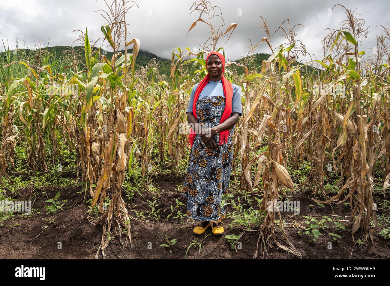 Melia Kamoto from the village of Manduwasa in the Machinga region of ...