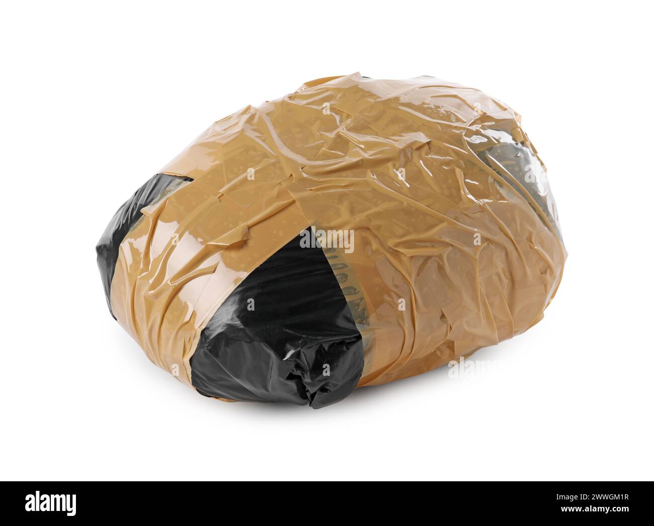 Package with narcotics isolated on white. Drug addiction Stock Photo ...
