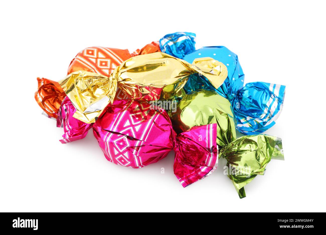 Pile of candy wrappers hi-res stock photography and images - Alamy