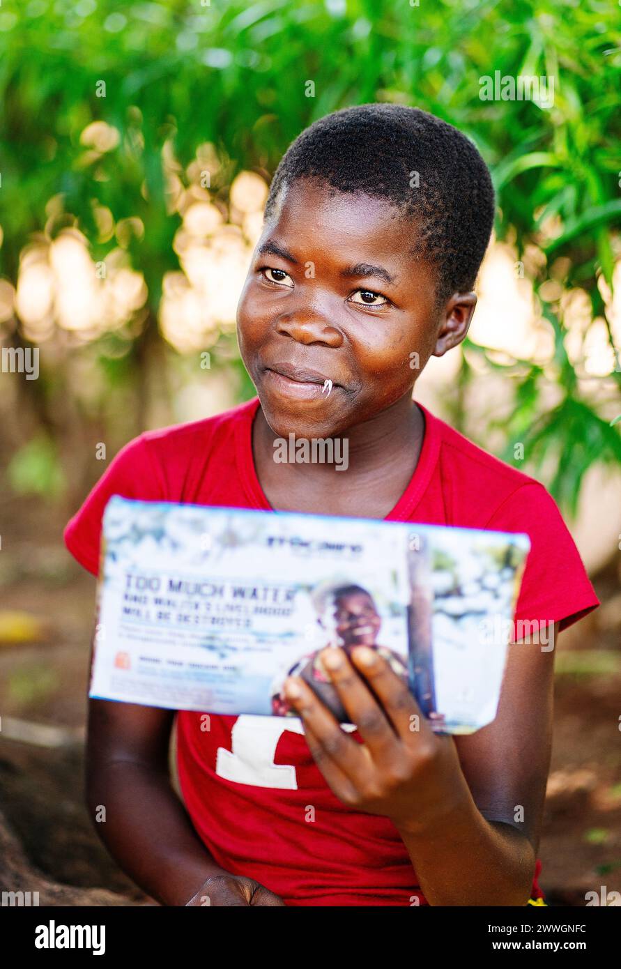 Patricia Mussa (13), who along with her mother Malita and twin brother ...