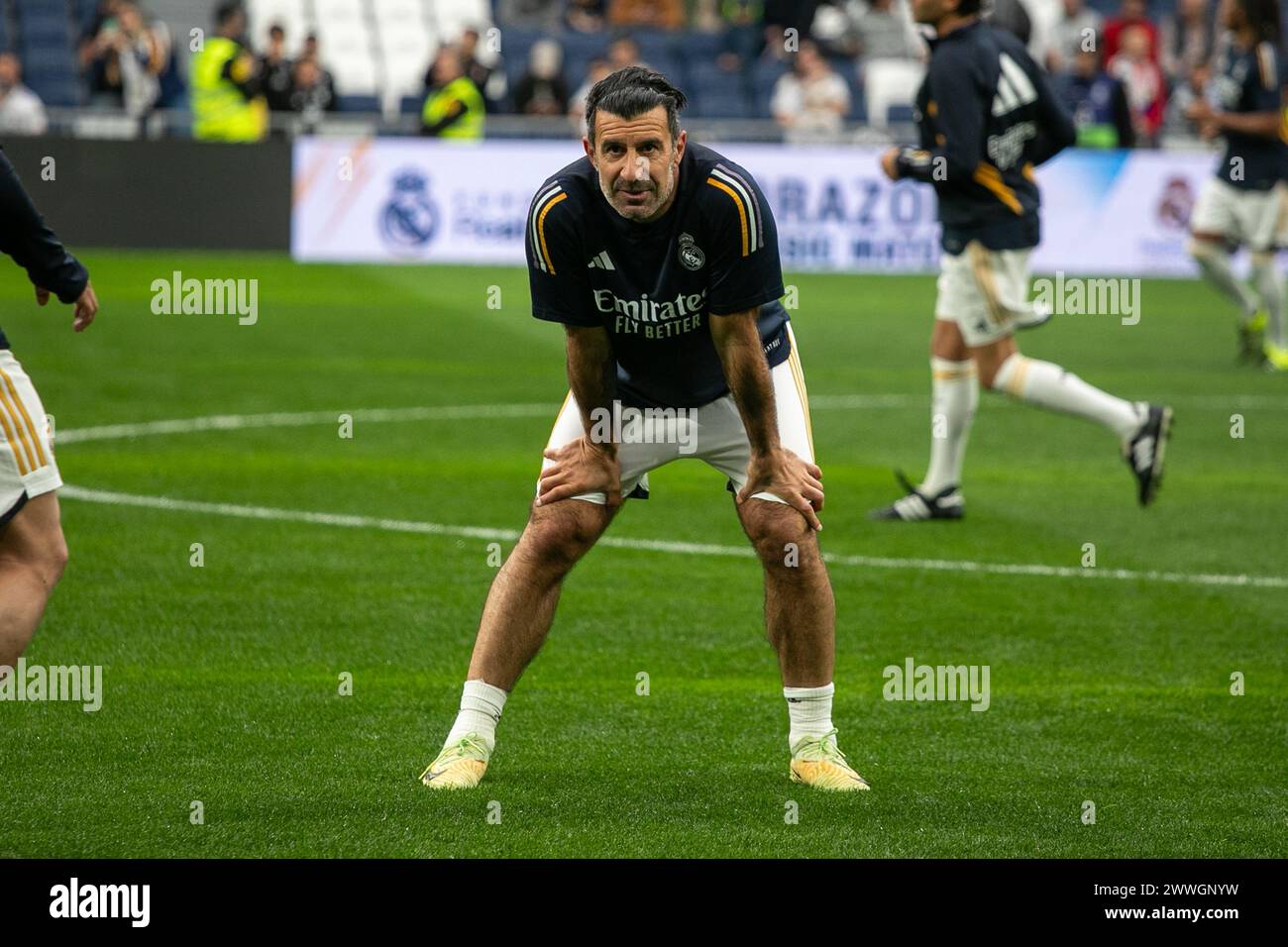 Madrid, Spain. 23rd Mar, 2024. The Portuguese midfielder, Luis Figo ...