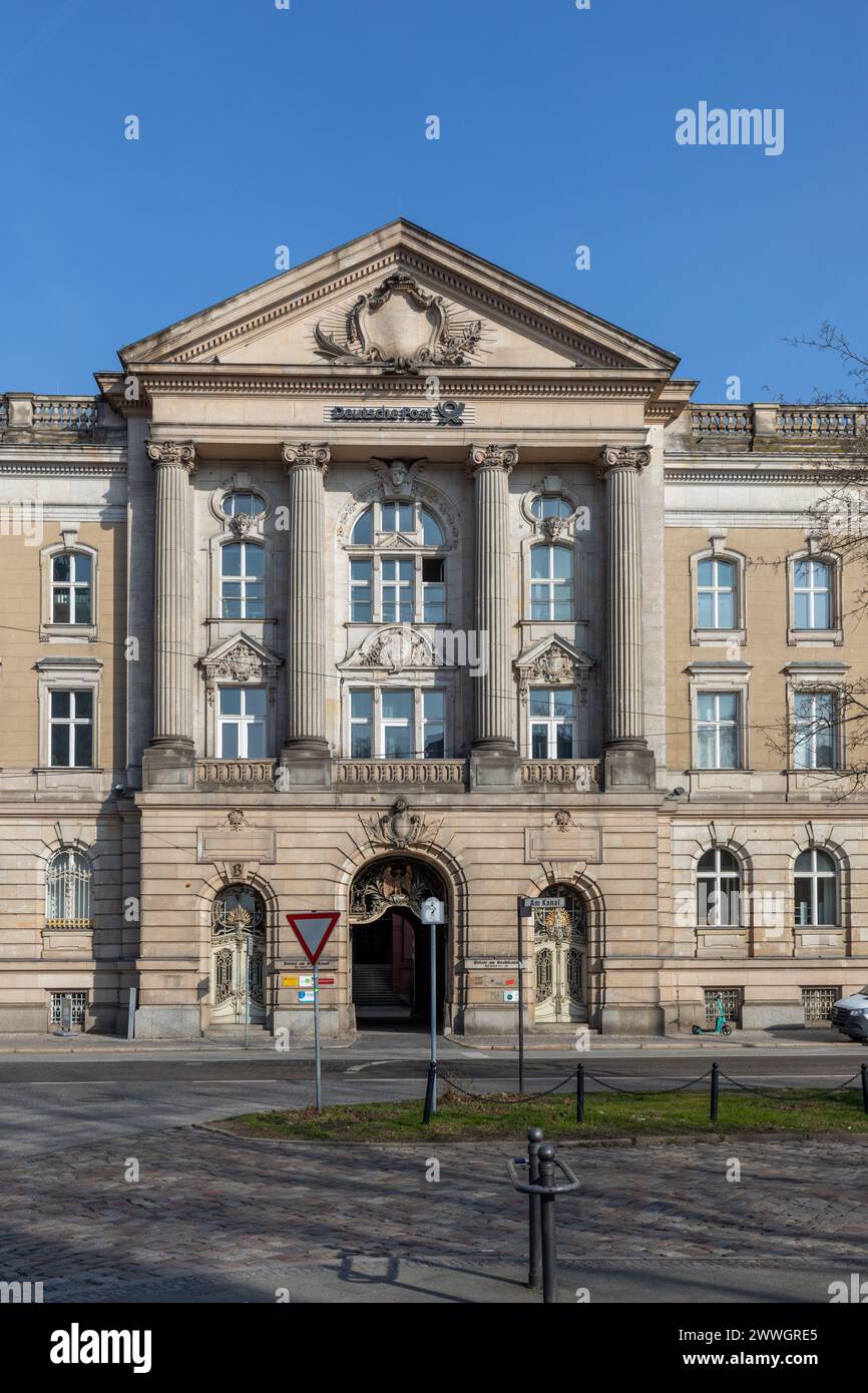 Potsdam, Germany - March 20, 2024: Deutsche Post building with signage ...