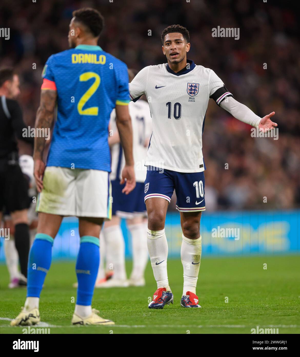 London, UK. 23 Mar 2024 - England v Brazil - International Friendly ...