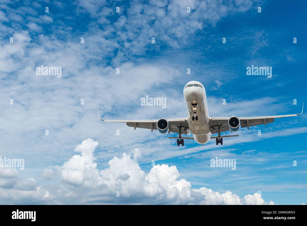 Blue air airplane hi-res stock photography and images - Alamy