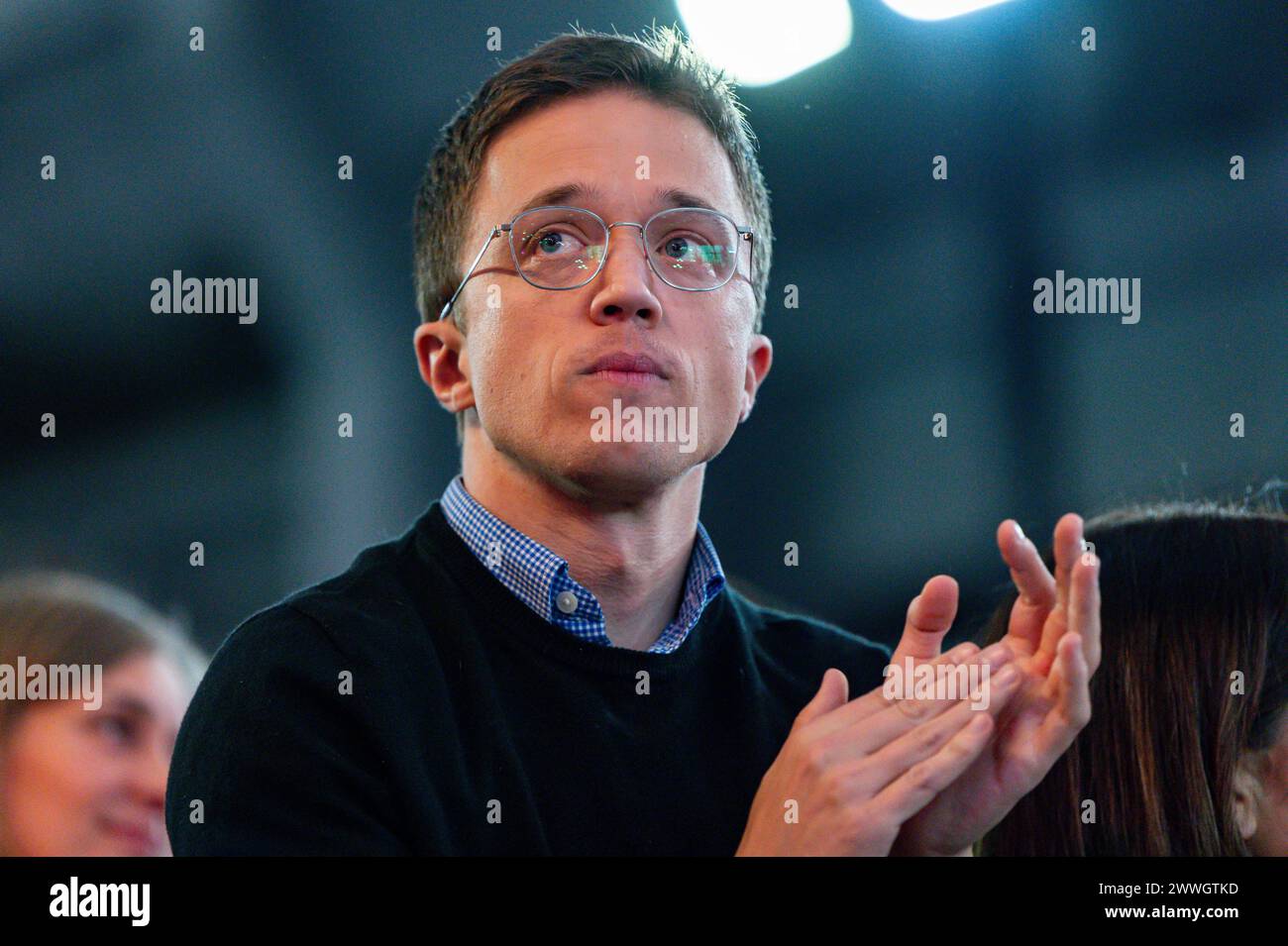 Madrid, Spain. 23rd Mar, 2024. Inigo Errejon, spokesperson of Sumar ...