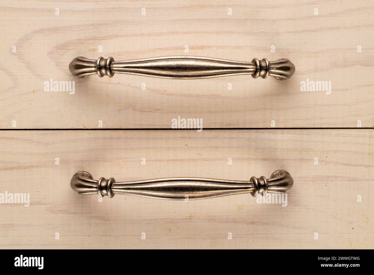 There are two metal handles on the two wooden boxes of the chest Stock ...