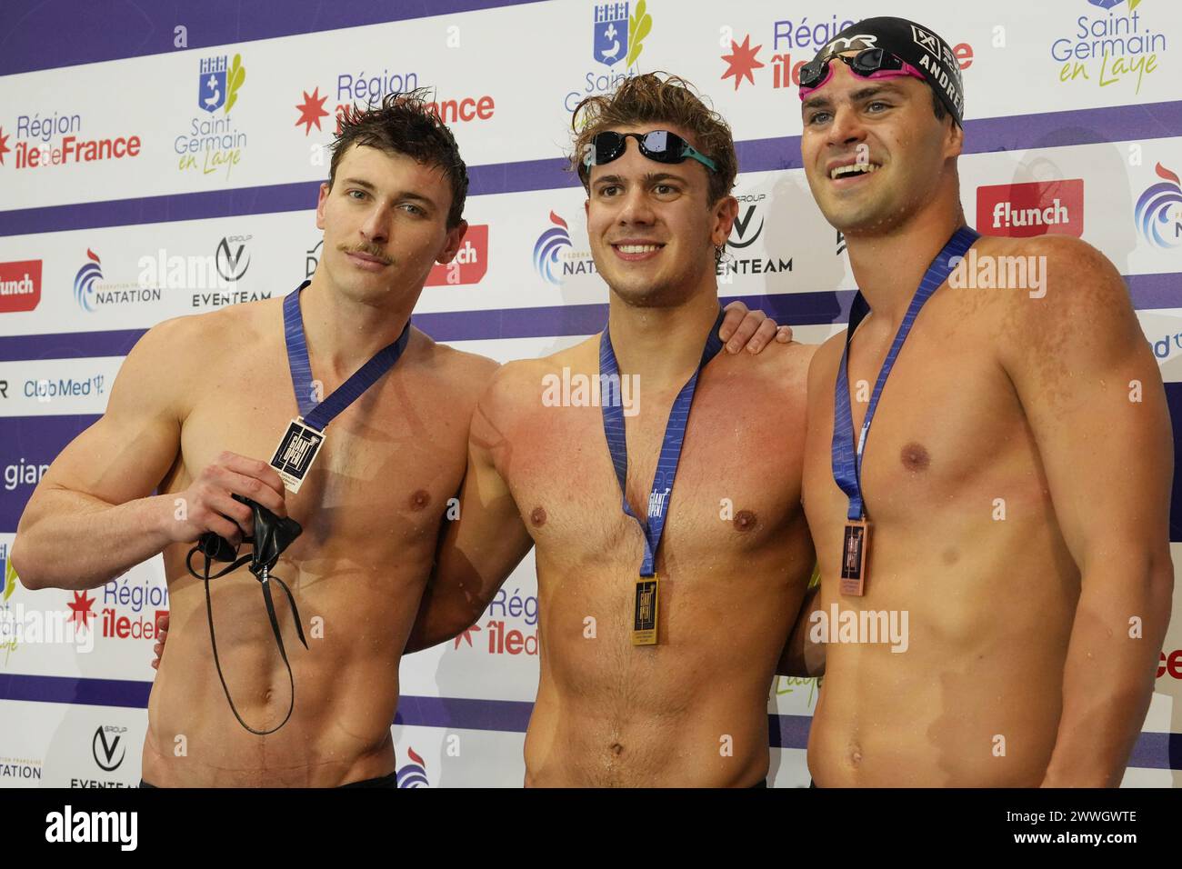 Maxime Grousset of France, Noe Ponti of Switzerland and Michael Andrew ...