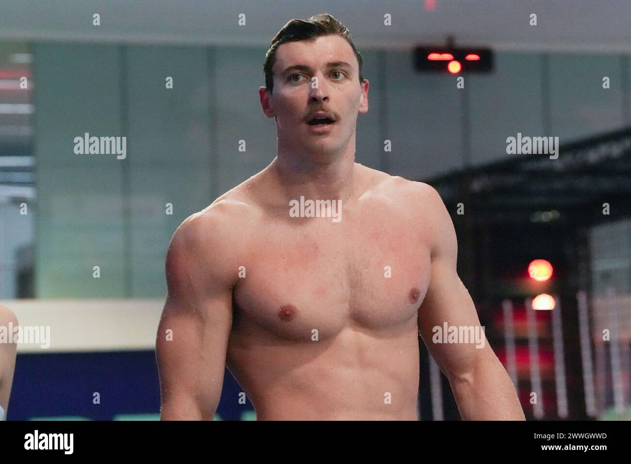 Maxime Grousset of France, Men's 50 M Freestyle during the Giant Open 2024, Swimming event on ...